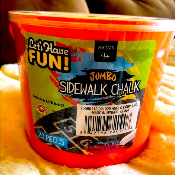 Sidewalk Chalk | Toys | Sealed Sidewalk Chalk Jumbo Multi Colored Draw ...